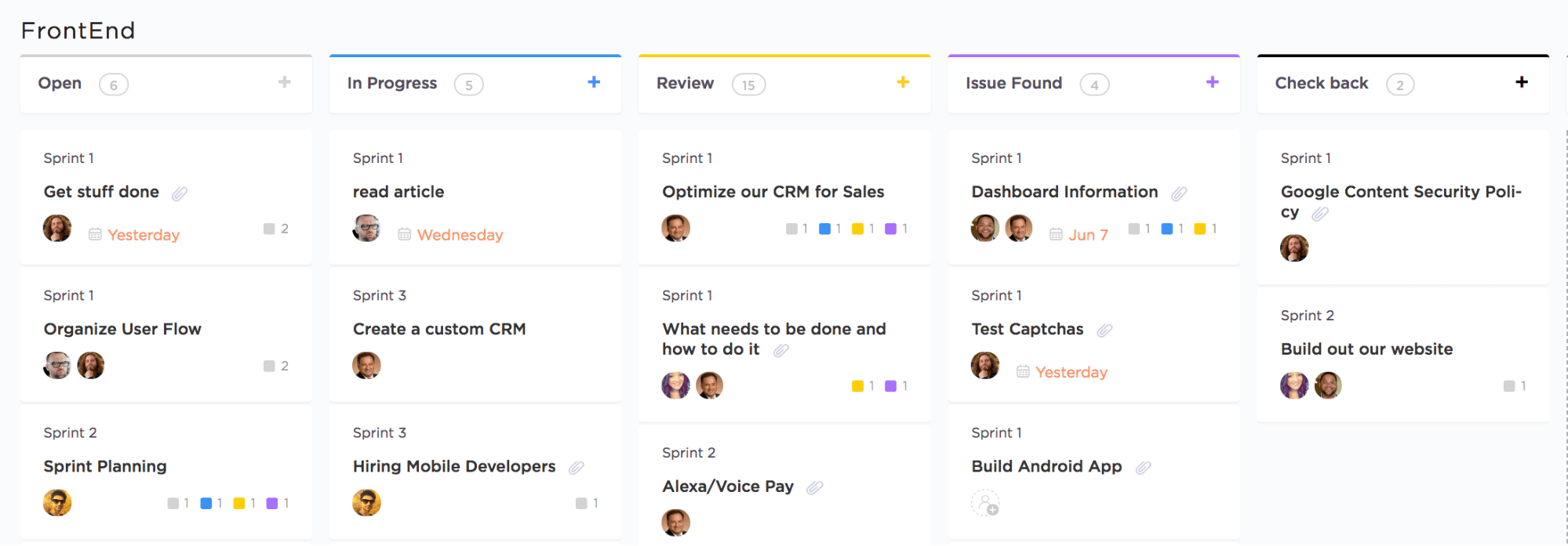 How to Build and Use a Scrum Board (Ultimate Guide) | Clickup Blog