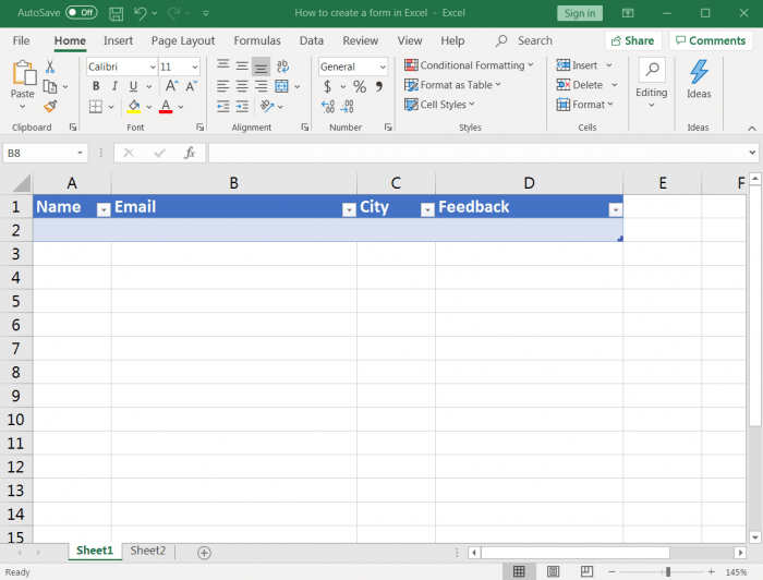 How to Create a Form in Excel (2025 Guide) | ClickUp