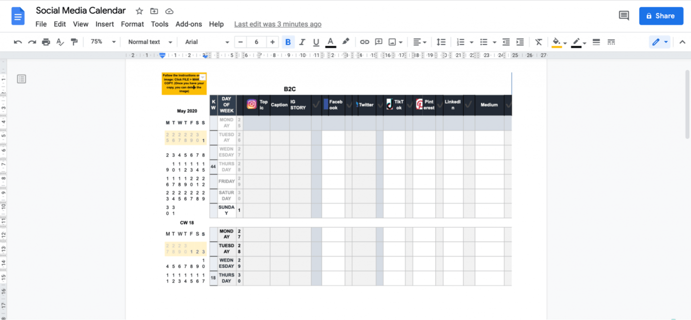 How To Make A Calendar In Google Docs 2023 Guide Templates ClickUp