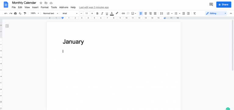 How to Make a Calendar in Google Docs (2025 Guide + Templates) | ClickUp