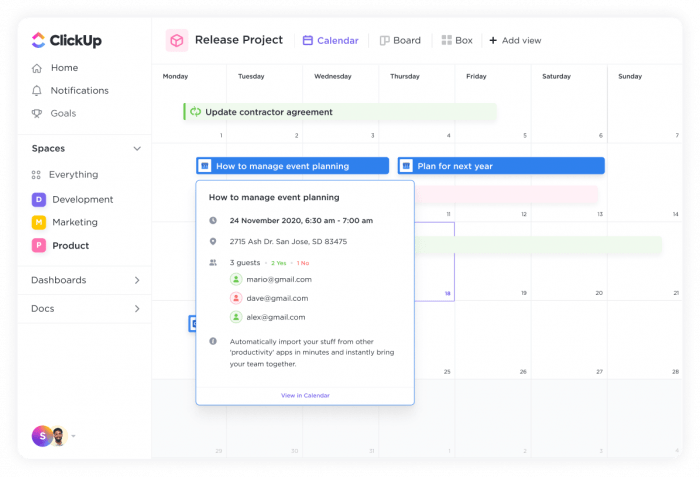 10 Best Google Calendar Alternatives 2025 | ClickUp