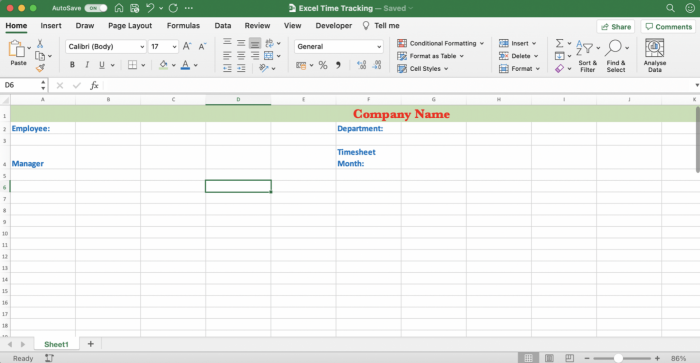 How To Create a Timesheet in Excel (Guide with Templates) | ClickUp