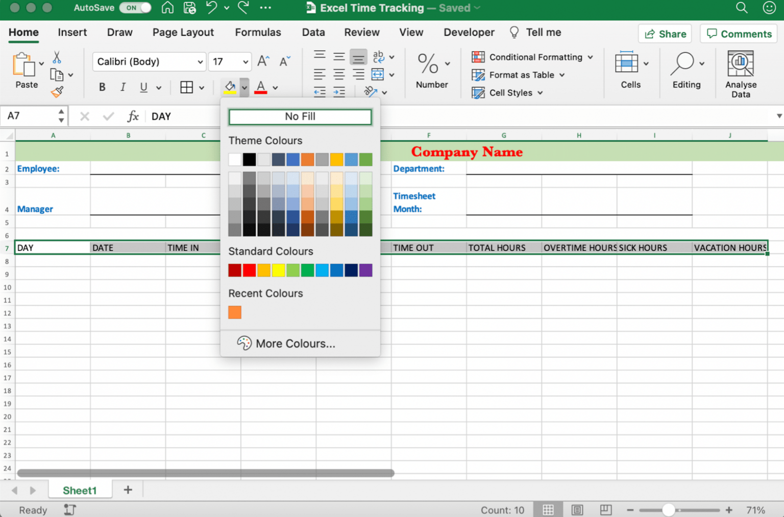 How To Create a Timesheet in Excel (Guide with Templates) | ClickUp
