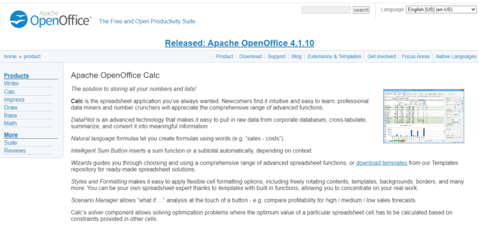 Apache Openoffice 40 Review New Features Easier To Use