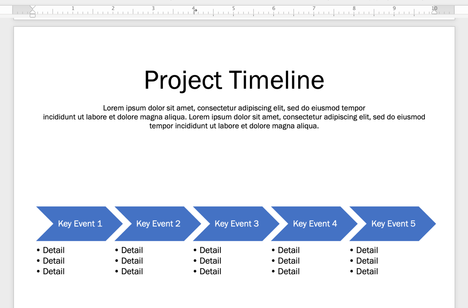 How to Make a Timeline in Microsoft Word (Examples & Templates) | ClickUp