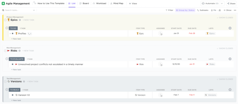 25 Free Project Management Templates 2023 | ClickUp