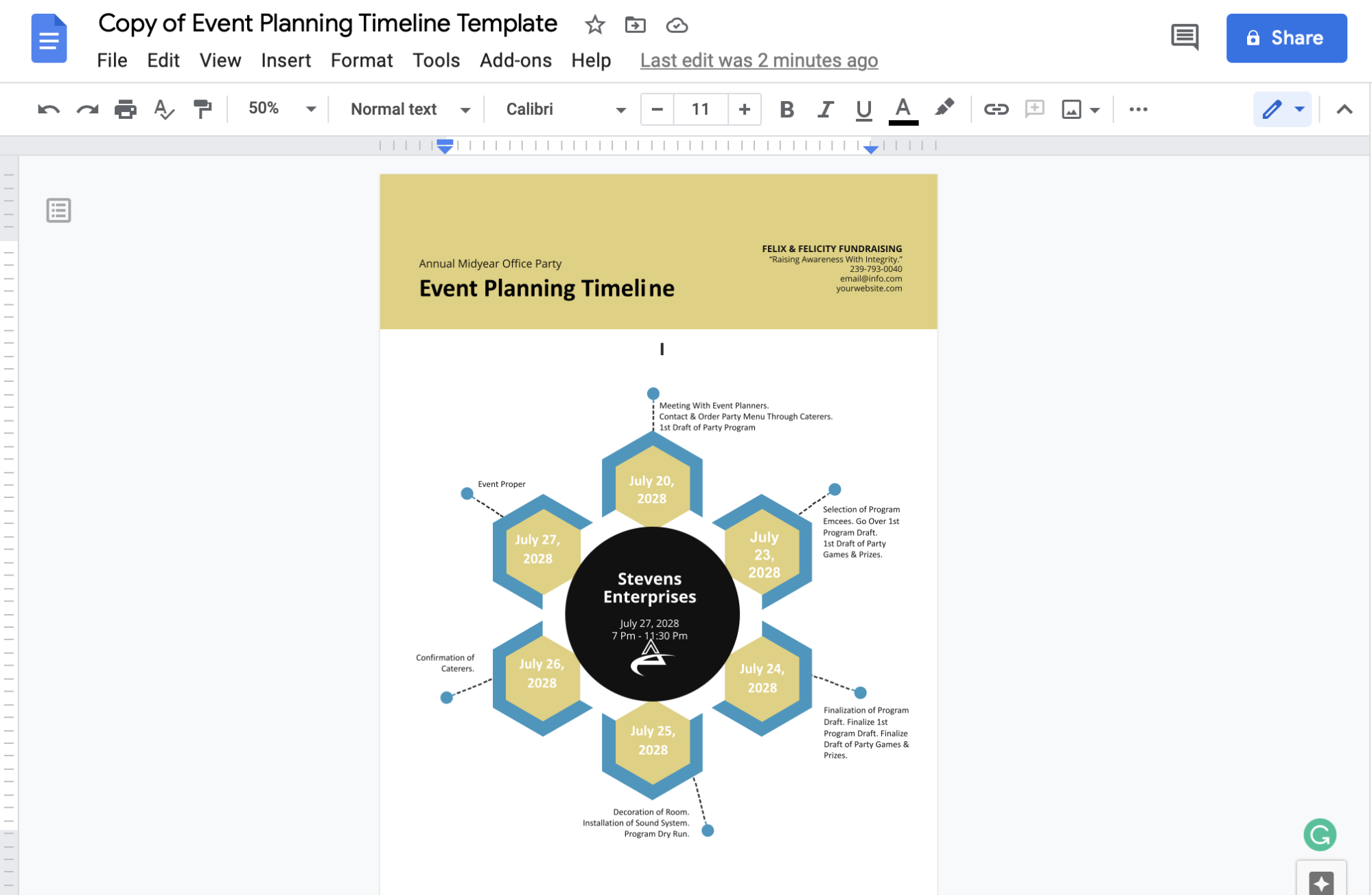 How to Make a Timeline in Google Docs with Templates | ClickUp