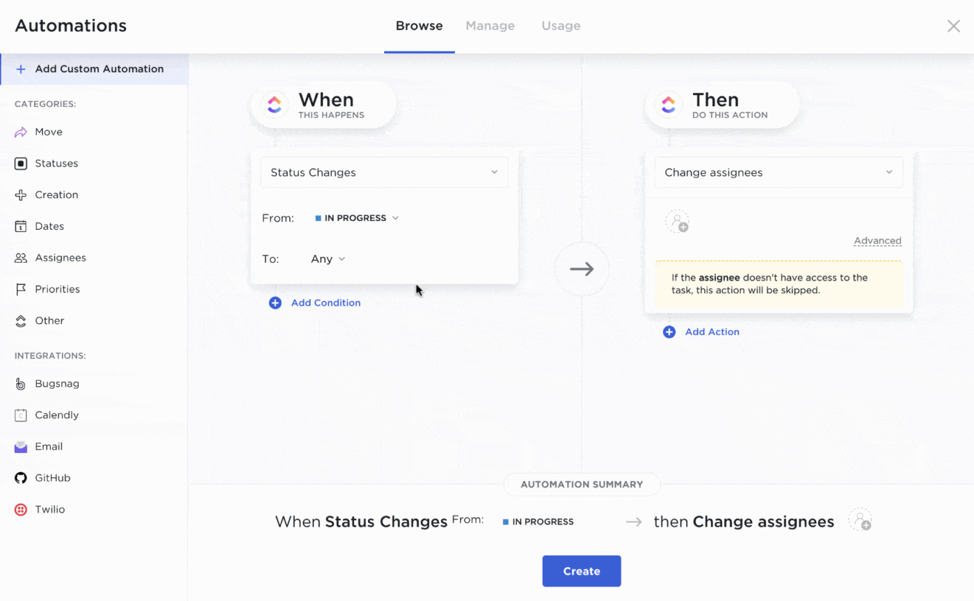 Brand Right Marketing How ClickUp Automations Task Templates 
