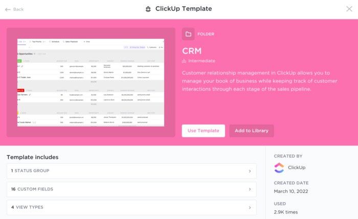 How to Create Your Own CRM in ClickUp | ClickUp