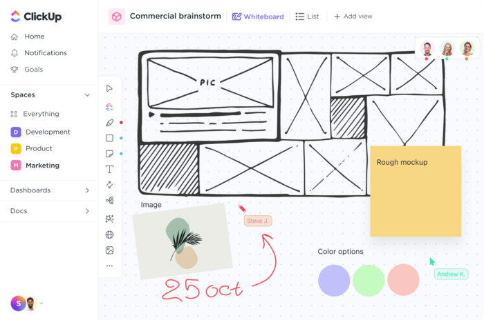 What in the World is Whiteboard Project Management? | ClickUp