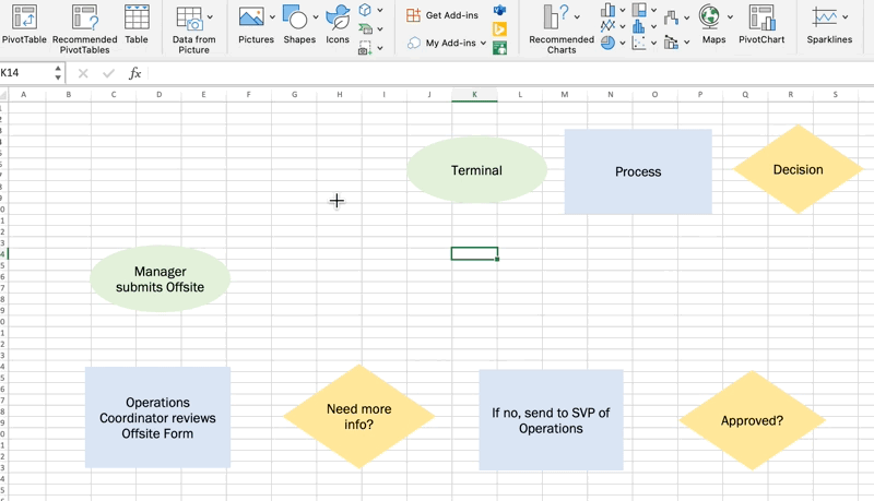 How To Create A Flowchart In Excel Templates Examples ClickUp 2022 