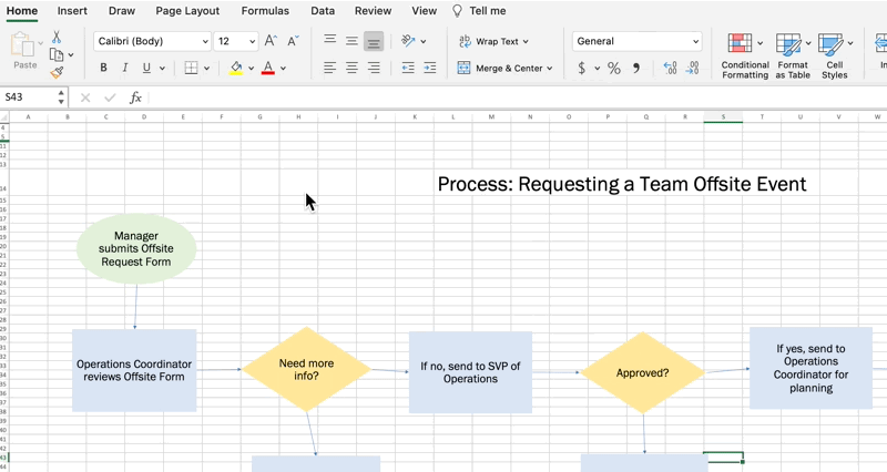 How To Create A Flowchart In Excel Templates Examples ClickUp 2022 