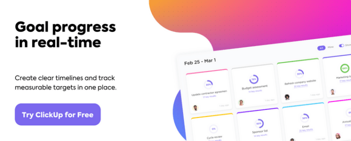 How To Set Realistic Project Goals (And Mistakes To Avoid) | ClickUp