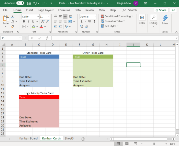 How To Create A Kanban Board In Excel? (With Templates) | ClickUp