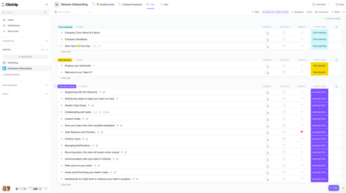 12 Employee Onboarding Examples For New Hires | ClickUp