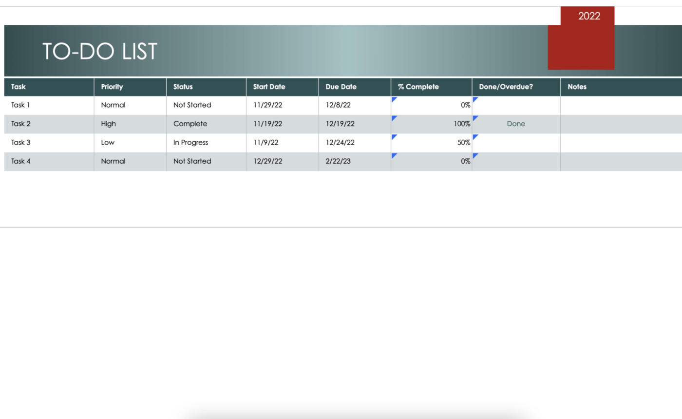 How To Create a To Do List in Excel (With Templates) | ClickUp
