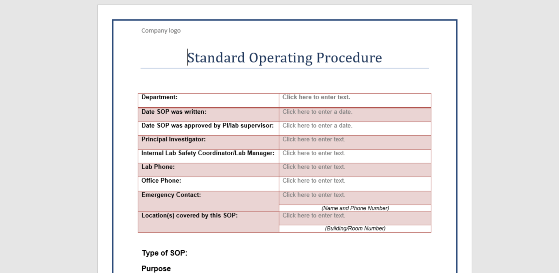 Free SOP Templates & Formats (Standard Operating Procedures)