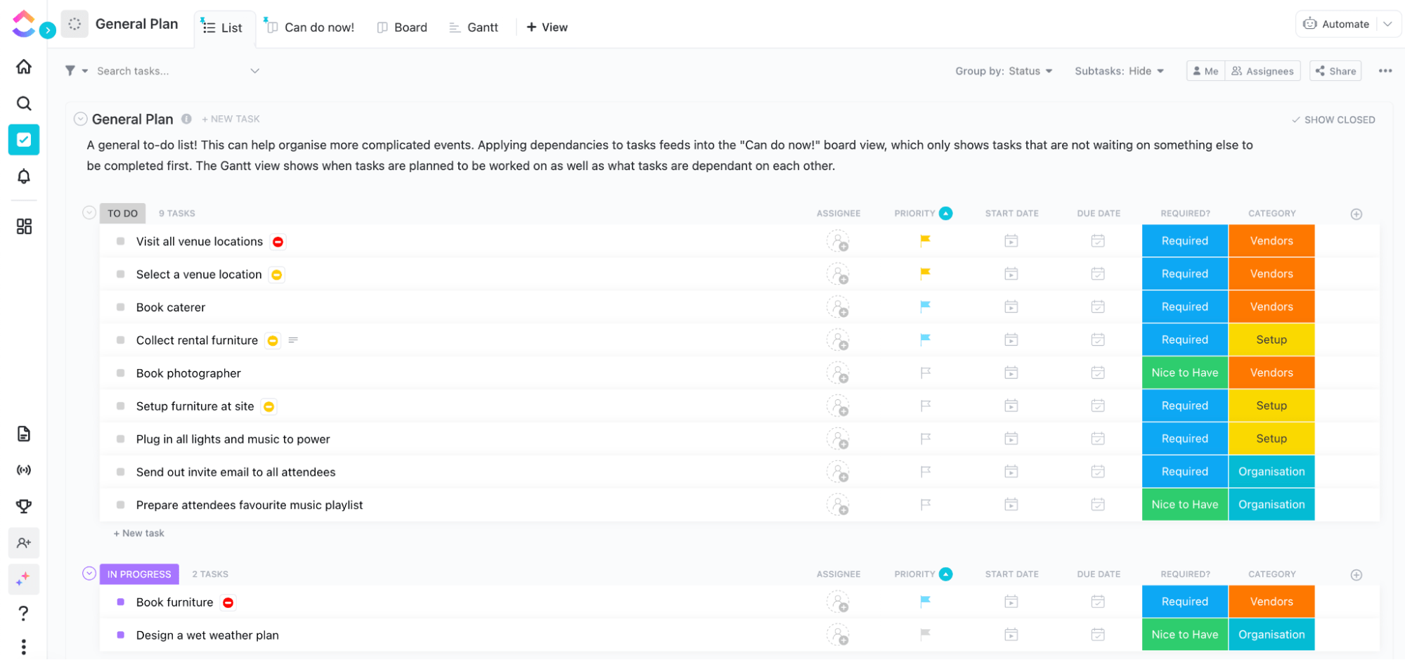 10 Free Event Planning Templates ClickUp Docs, Excel, & Word