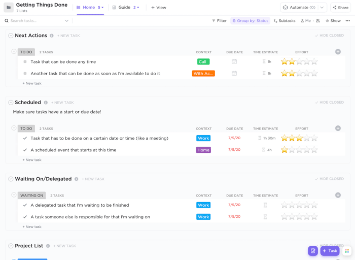 How to Create a Productivity Plan With Templates | ClickUp