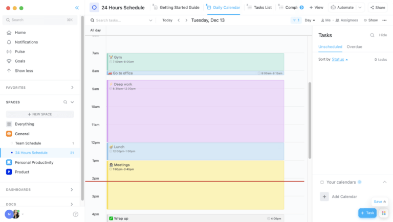 10 Free Schedule Templates in Excel, Google Sheets, & ClickUp