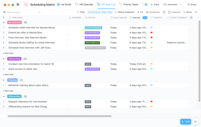 10 Free Schedule Templates in Excel, Google Sheets, & ClickUp