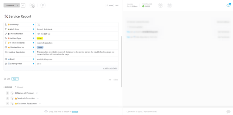 10 Free Incident Report Templates in ClickUp Docs, Word, and Excel ...