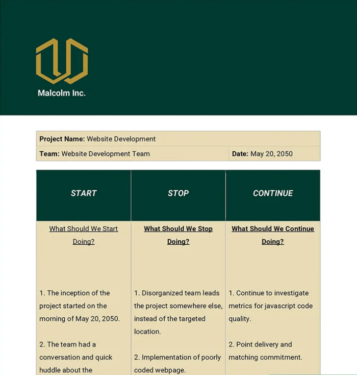 10 Free Agile Sprint Retrospective Templates in Excel & Word