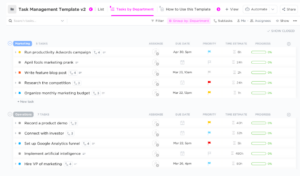 10 Free Task Management Templates in ClickUp & Excel