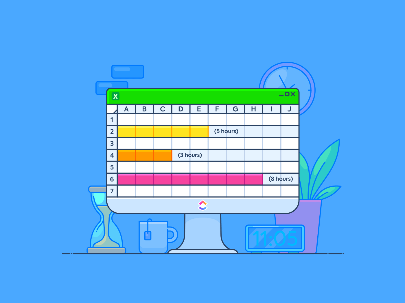 How To Calculate Time In Excel Including Formulas ClickUp