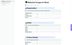 10 Free Project Scope Templates & Examples | ClickUp