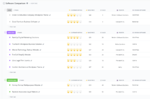10 Best Comparison Chart Templates in Excel, Sheets, & ClickUp