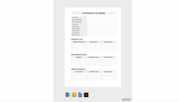 10 Free Statement of Work Templates (SOW) in Word & ClickUp