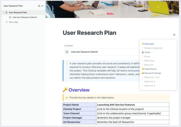 10 Free Research Plan Templates for Teams & Professionals
