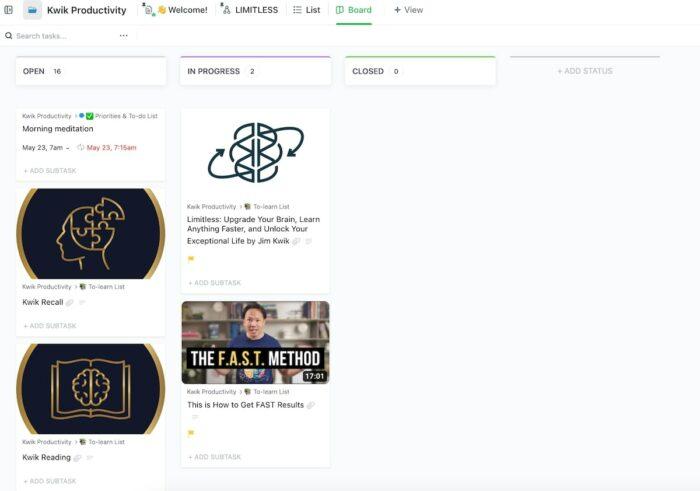 12 Best Free Productivity Templates in Excel & ClickUp