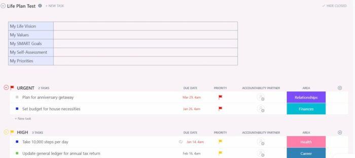 10 Free Life Planning Templates for Personal Life Planning