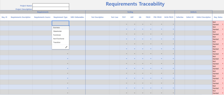 Free Agile Requirements Gathering Templates in Excel & ClickUp