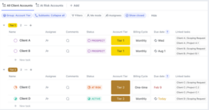 10 Client Management Templates in Excel & ClickUp
