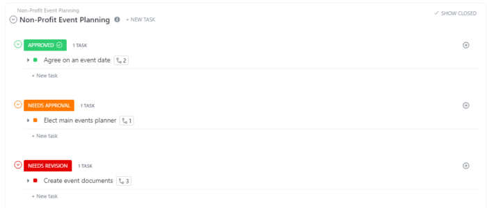 10 Free Nonprofit Templates for Managing Events | ClickUp