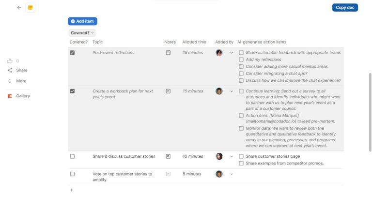 10 Free Coda Templates for Project Management with Alternatives