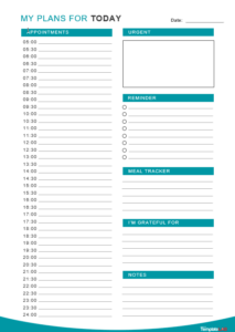 10 modèles gratuits de plannings quotidiens en Word, Excel et ClickUp