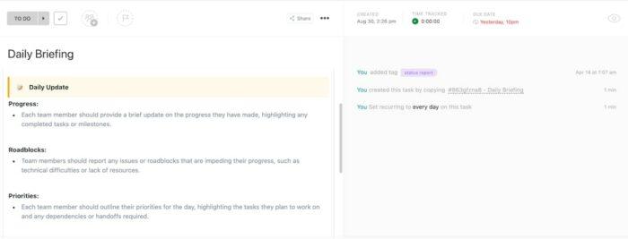 10 Free Daily Report Templates to Keep You on Track | ClickUp