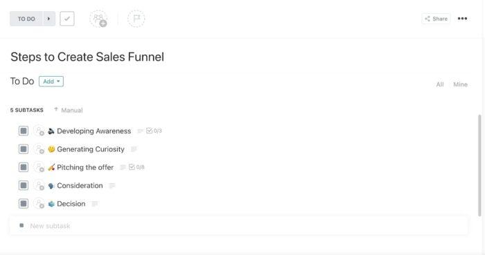10 Sales Funnel Templates to Generate More Leads | ClickUp