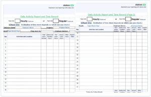 11 Free Daily Report Templates with Excel & Word Activity Formats