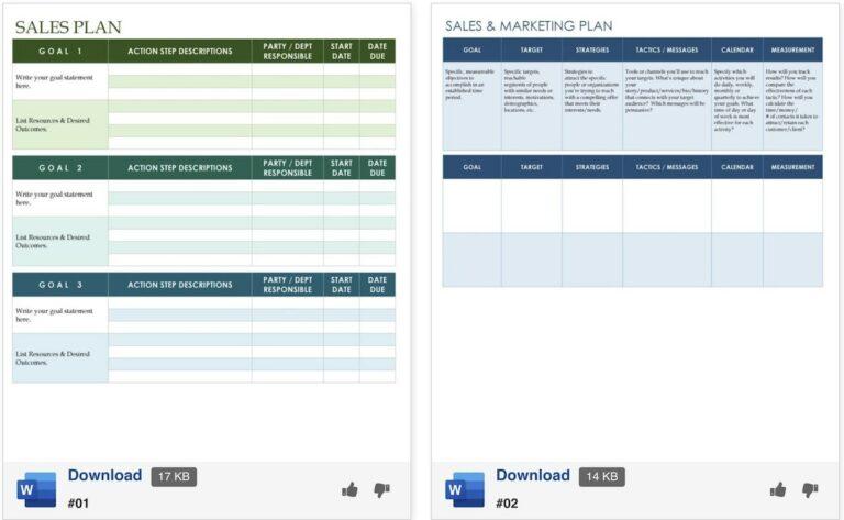15 Free Sales Plan Templates in Word, Excel, & ClickUp