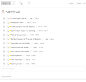 Top 10 Free Task List Templates to Track Responsibilities | ClickUp