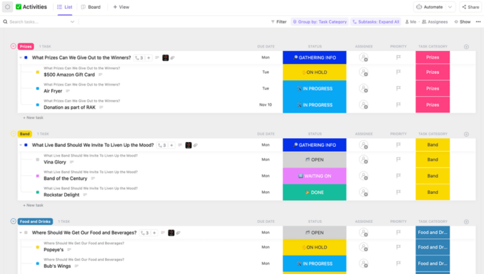 10 Free Run of Show Templates in Excel & ClickUp