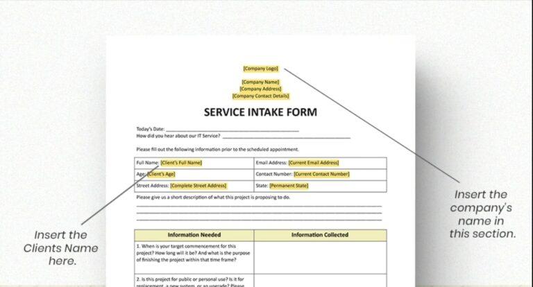 9 Free Client Intake Form Templates in Word & ClickUp
