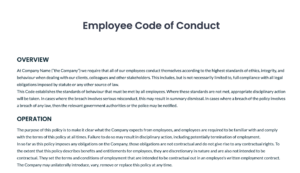 10 Employee Code of Conduct Templates in Word & ClickUp