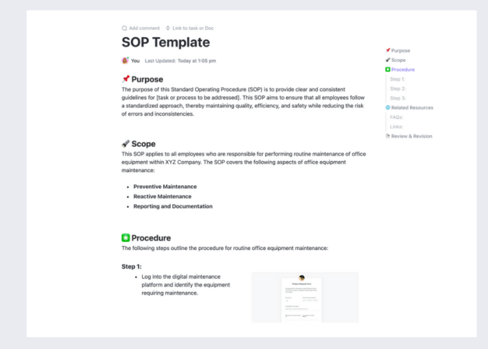 10 Free Work Instruction Templates in Word & ClickUp