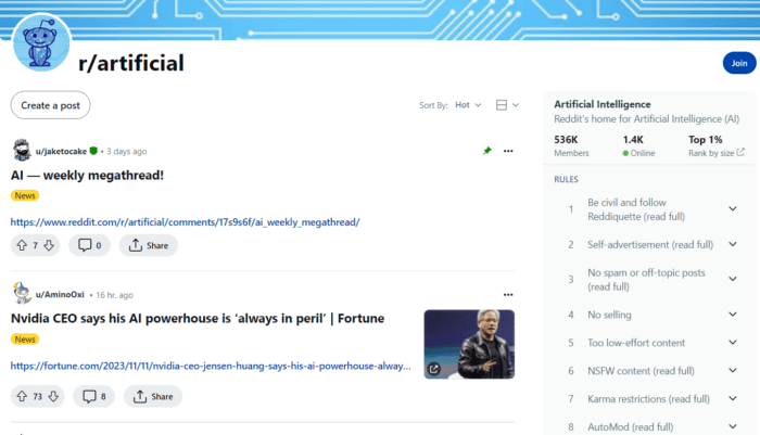 10 Best AI Subreddits to Discover and Learn Everything AI | ClickUp